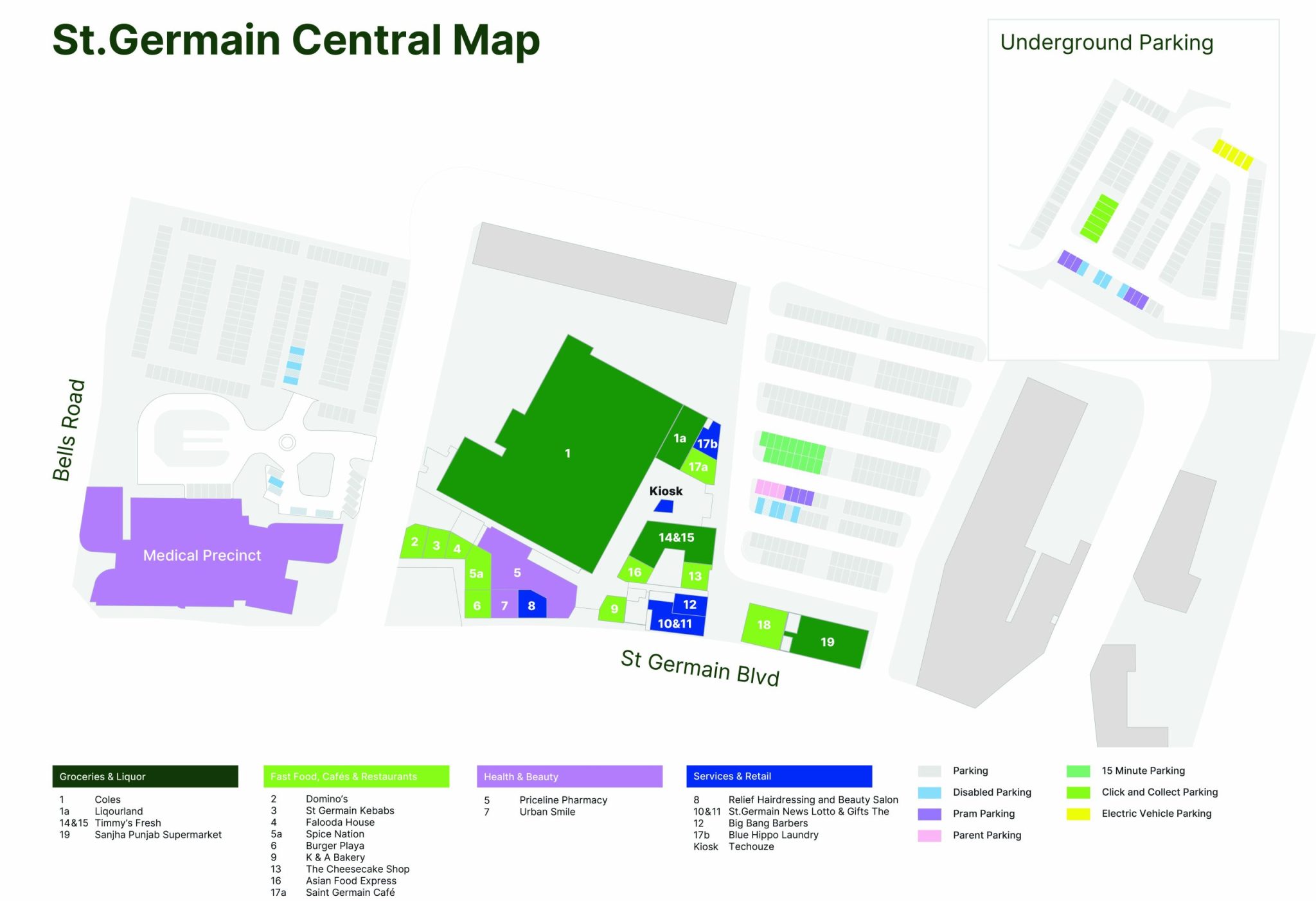 Centre Map – St.Germain Central